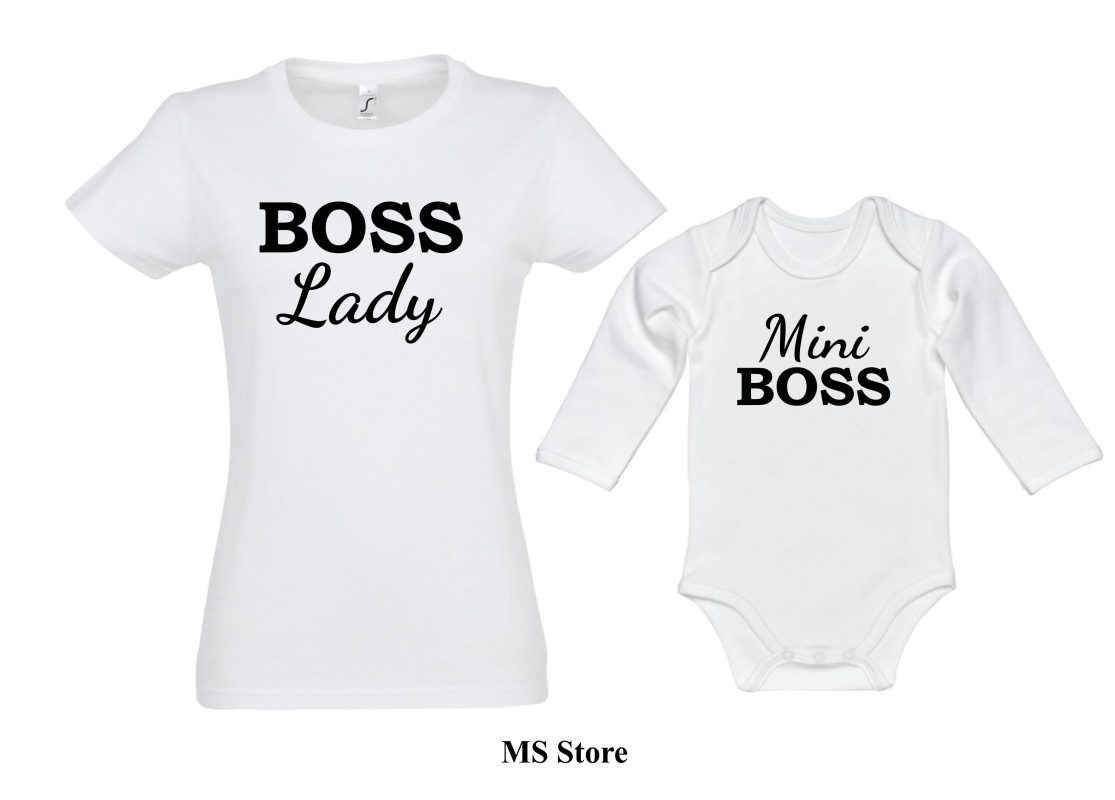 Komplet za mamu i bebu - Boss Lady & Mini Boss - MS Store