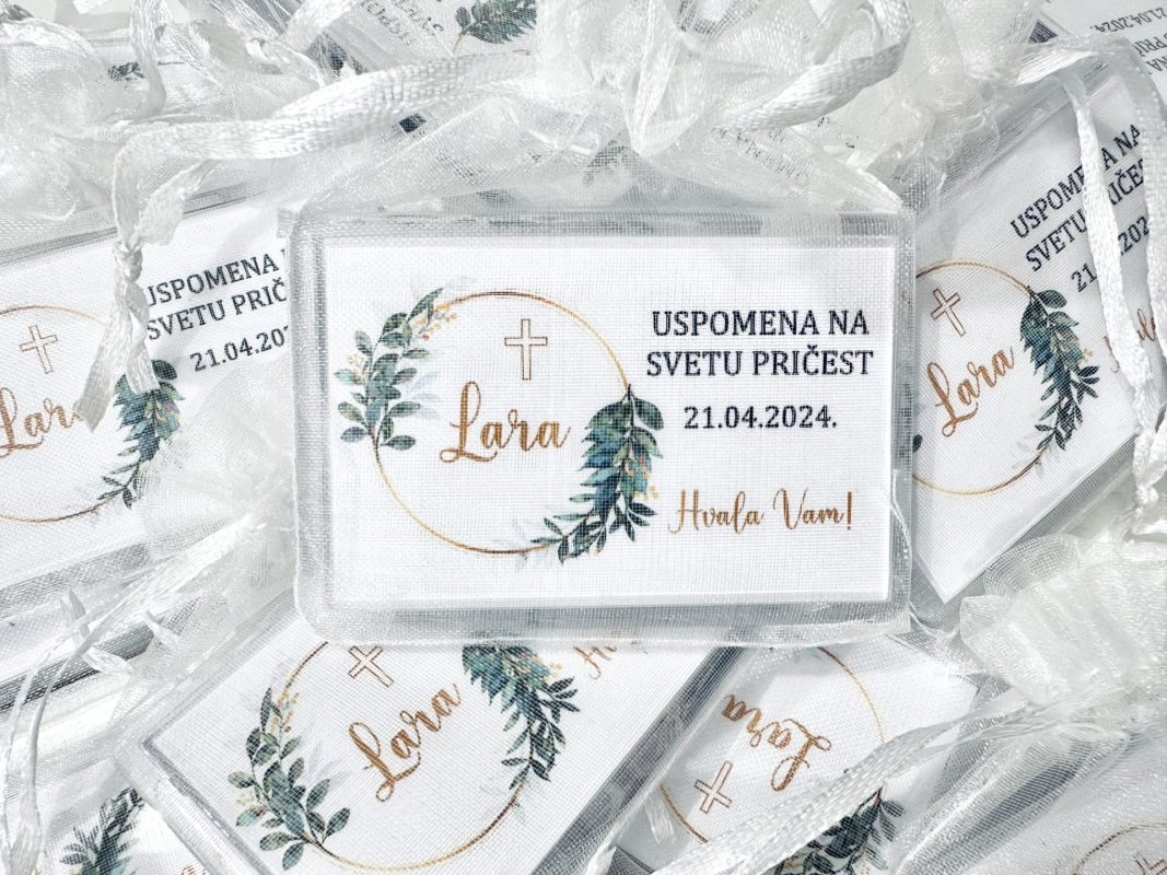 Magneti - zahvalnice za prvu pričest - Dizajn 1 - MS Store